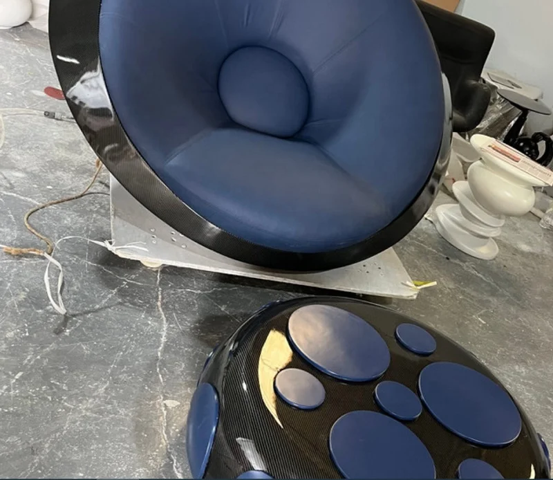 Modern Designer Lounge Fiberglass Ufo Flying Saucer Chair - Buy Flying ...