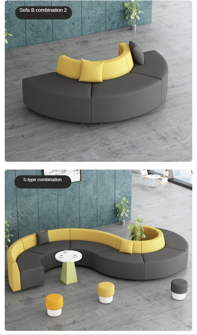 Modern Modular Office Sofa Set for Lounge & Reception