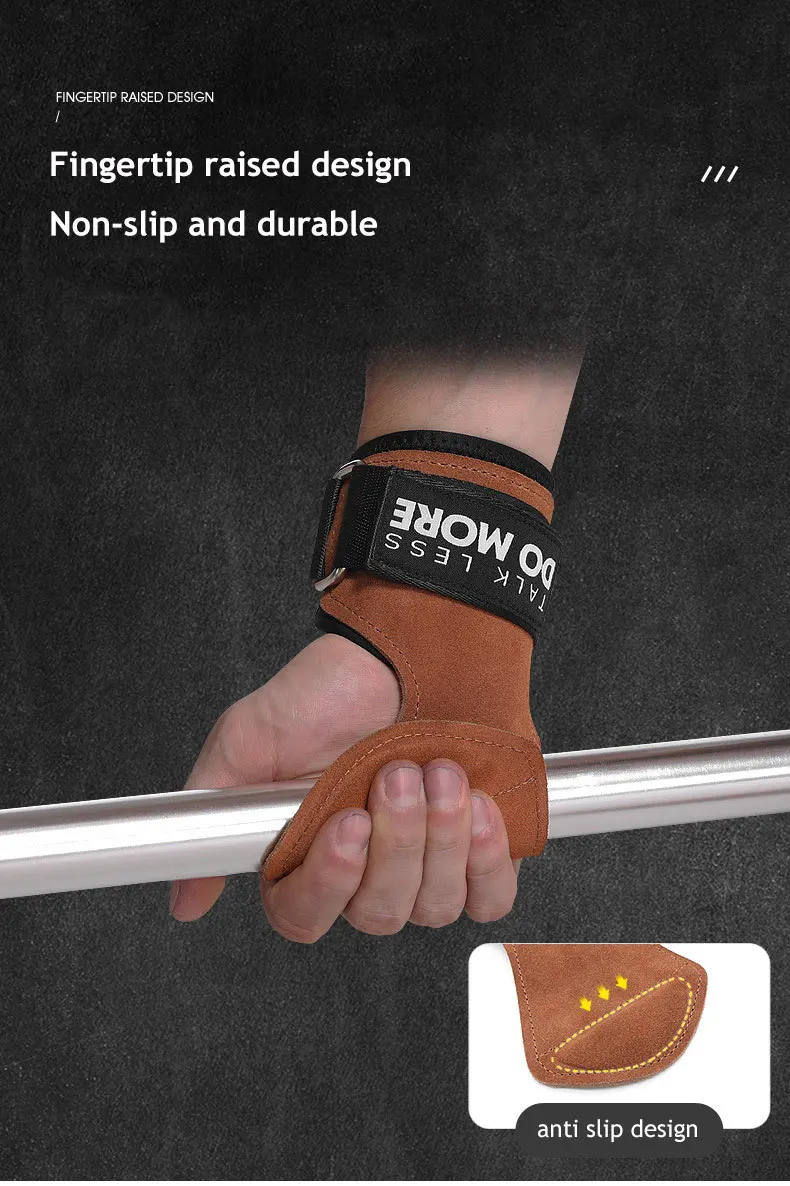 Weightlifting Hand Grips Saar Custom Leather Weight Lifting,Fitness ...