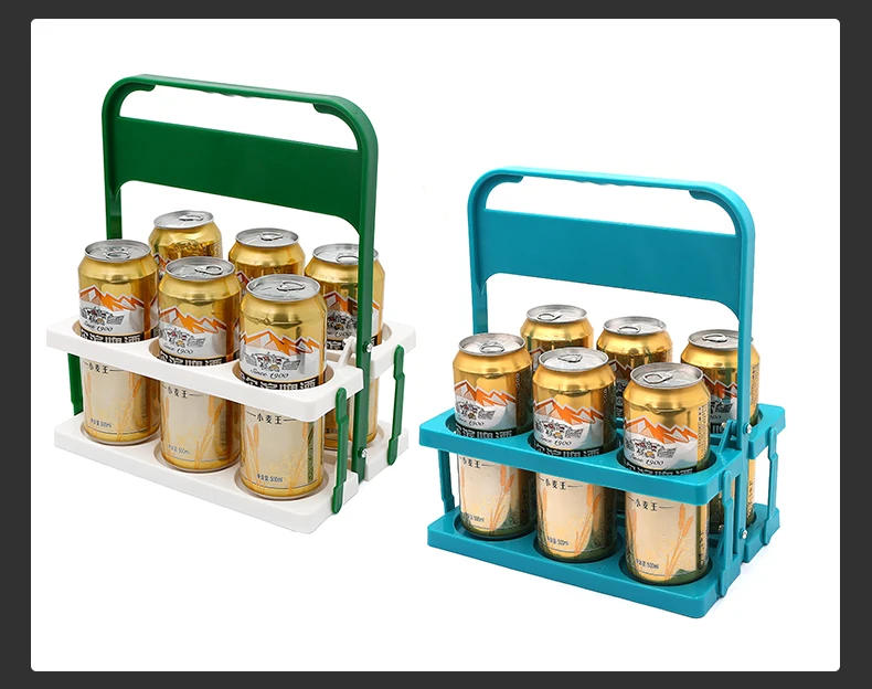 Wine Bottle Storage Rack Foldable Logo Customized Portable Beer Basket ...