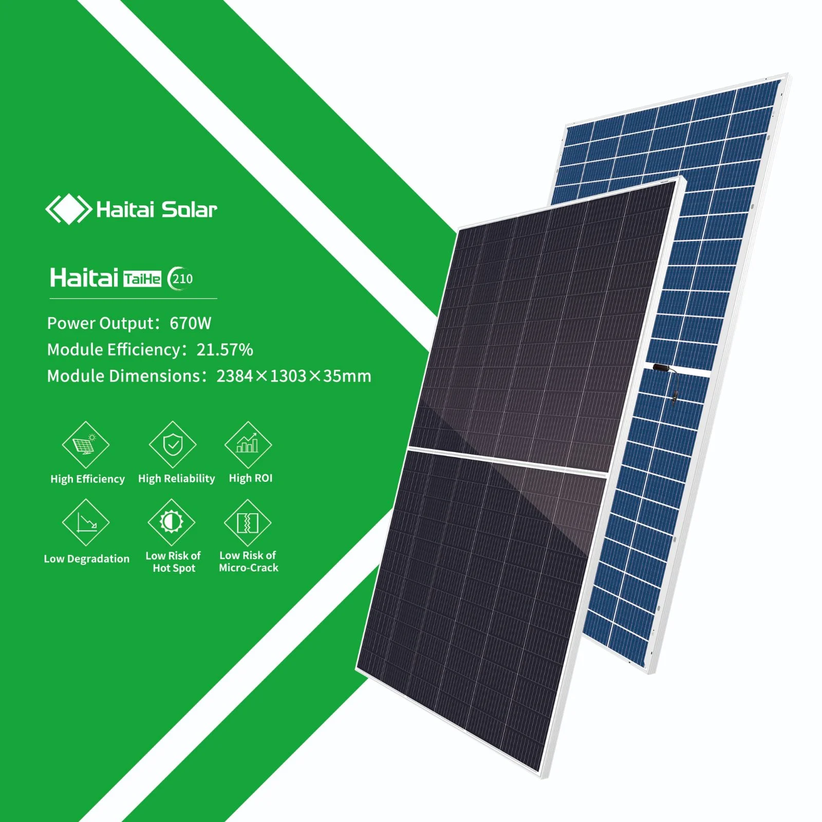 Haitai New Topcon N-type 665w Bifacial Solar Panels 660w 670w Solar ...