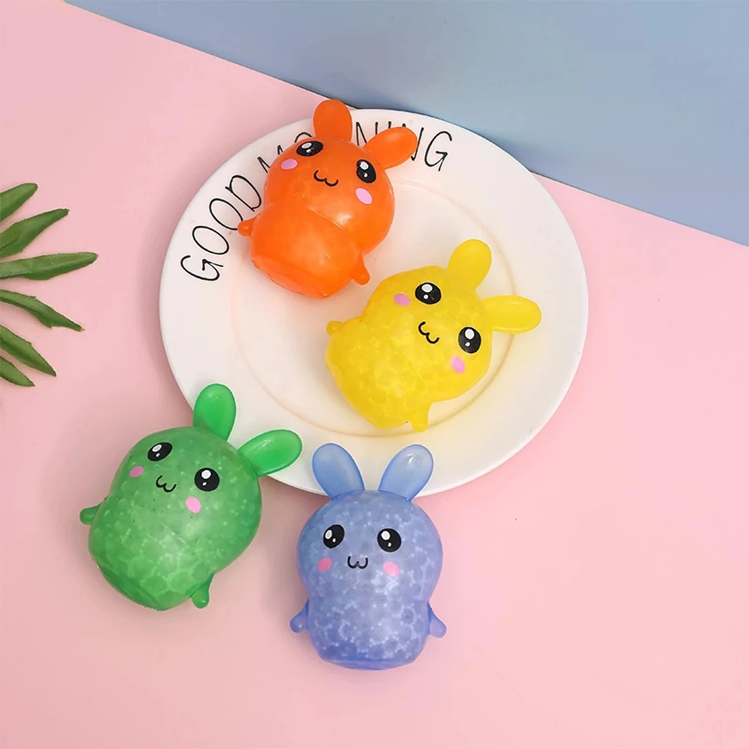Bunny Stress Ball Rabbit Sensory Squishy Balls Water Bead Squeezing ...