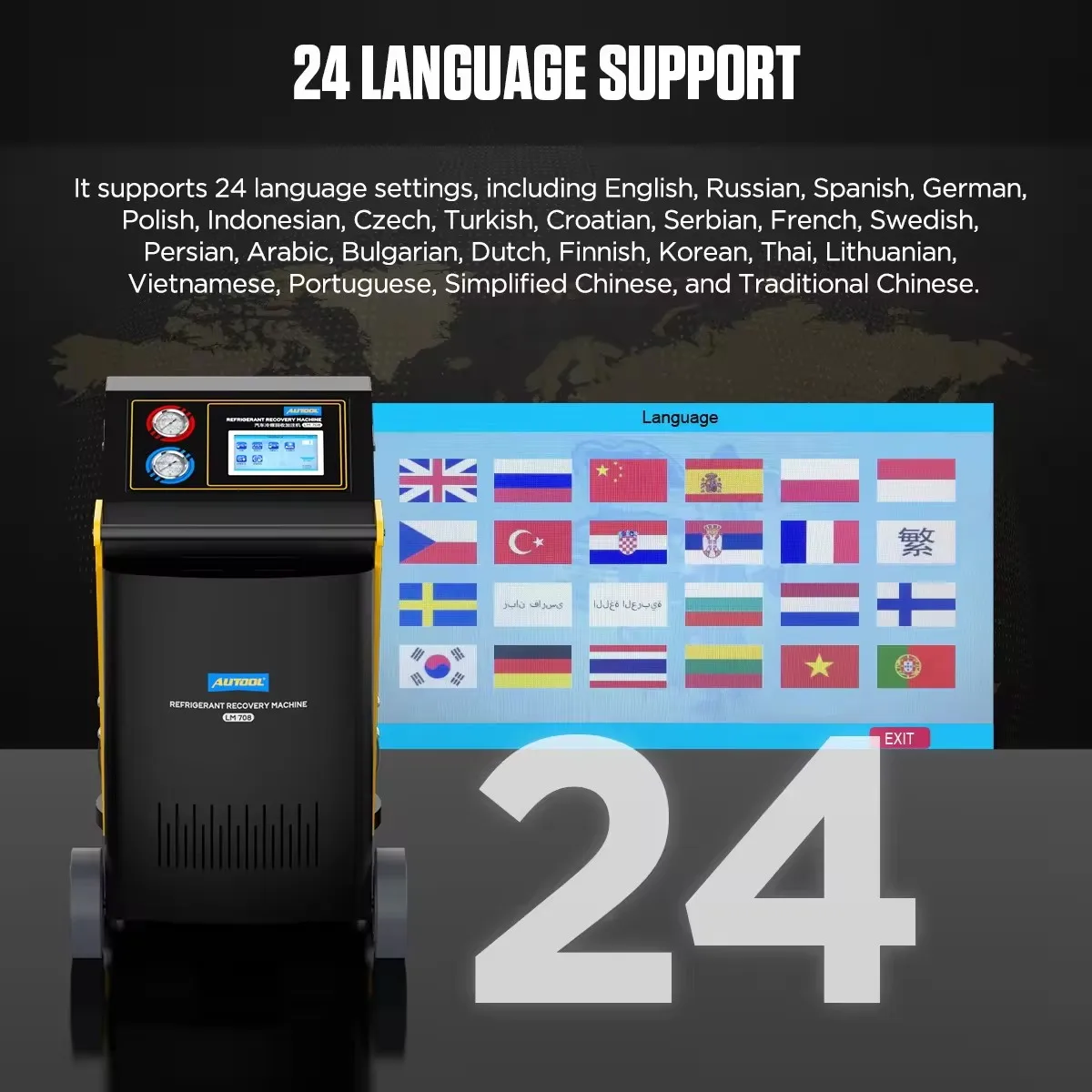 Car Air Conditioning Automobile Reclaimer Ac Refrigerant Recovery And ...