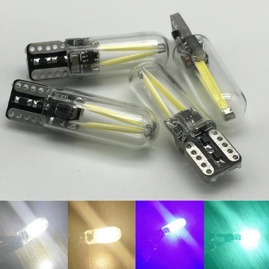 HSS-20104 Car Led Silicone Silica Gel Car T10 LED 24v 12-24v W5W CANBUS ...