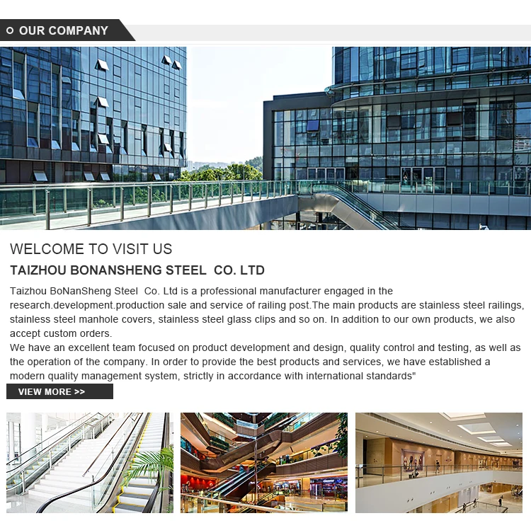 BNS Frameless Glass Railing Exterior Easy Install With Stand off ...