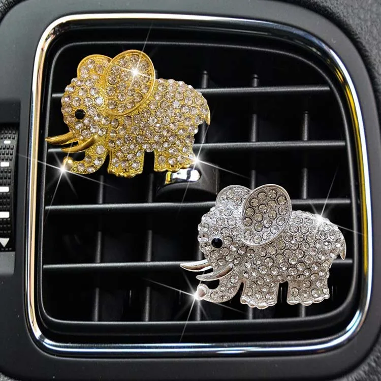Bling Rhinestone Car Decoration - Perfume Clip Air Freshener