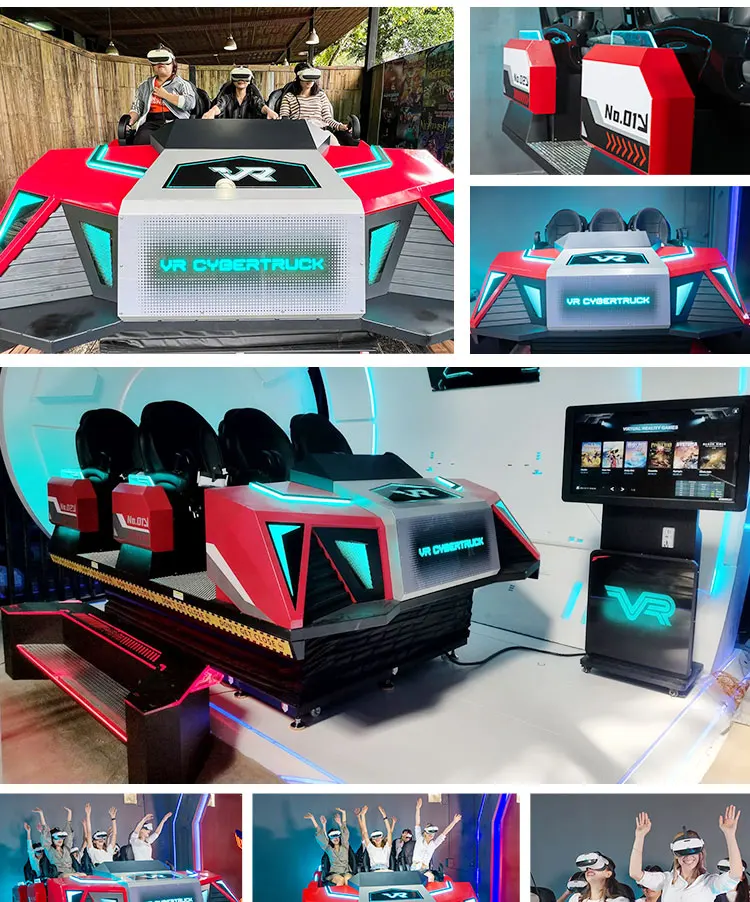 VR Action Games Machine Roller Coaster Egg Chair Electric 6 Seats 6DoF ...