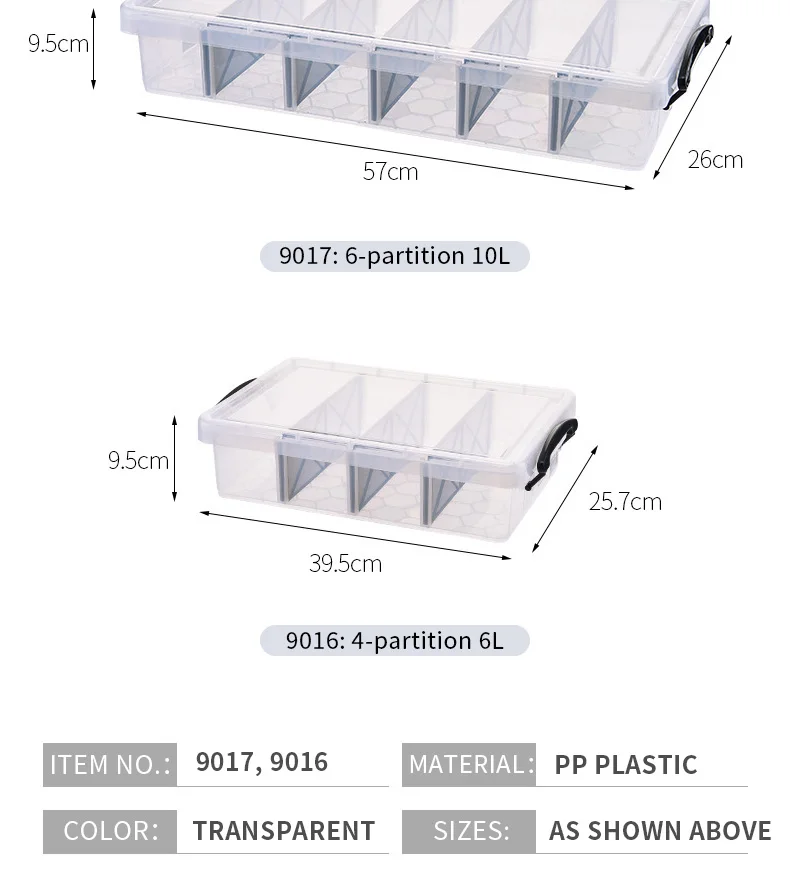 Multifunctional Customizable Plastic Storage Box Container With Sorting ...