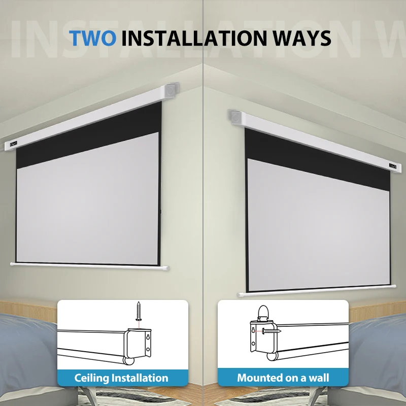 150" Projector Screen 16:9 Best Quality Alr Gray Fabric 4k Standard ...