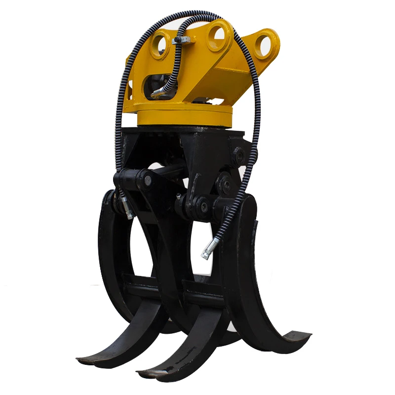 Mini Excavator Log Rotating Grapple - Durable & Efficient