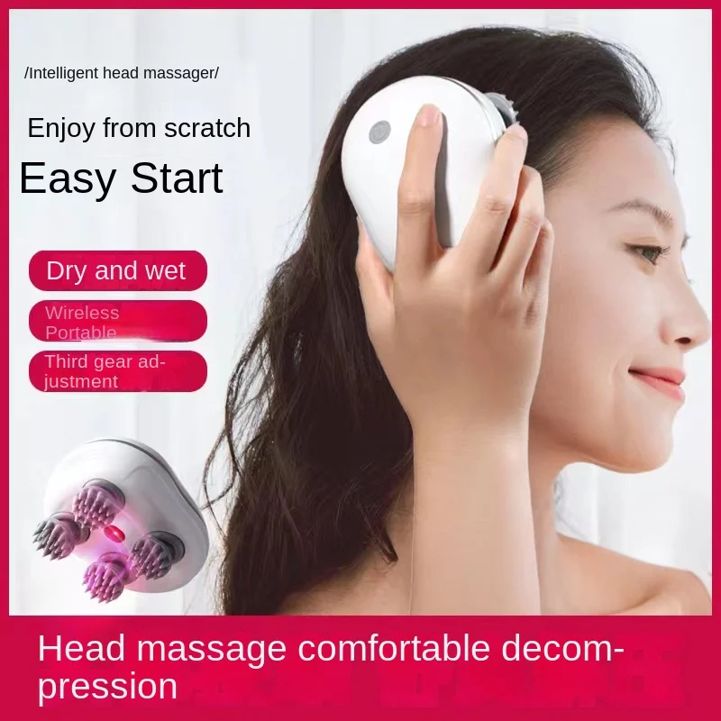Phenitech New Ems Hair Scalp Massager Ems Head Massager With Red Light For Choice Easy Use Scalp