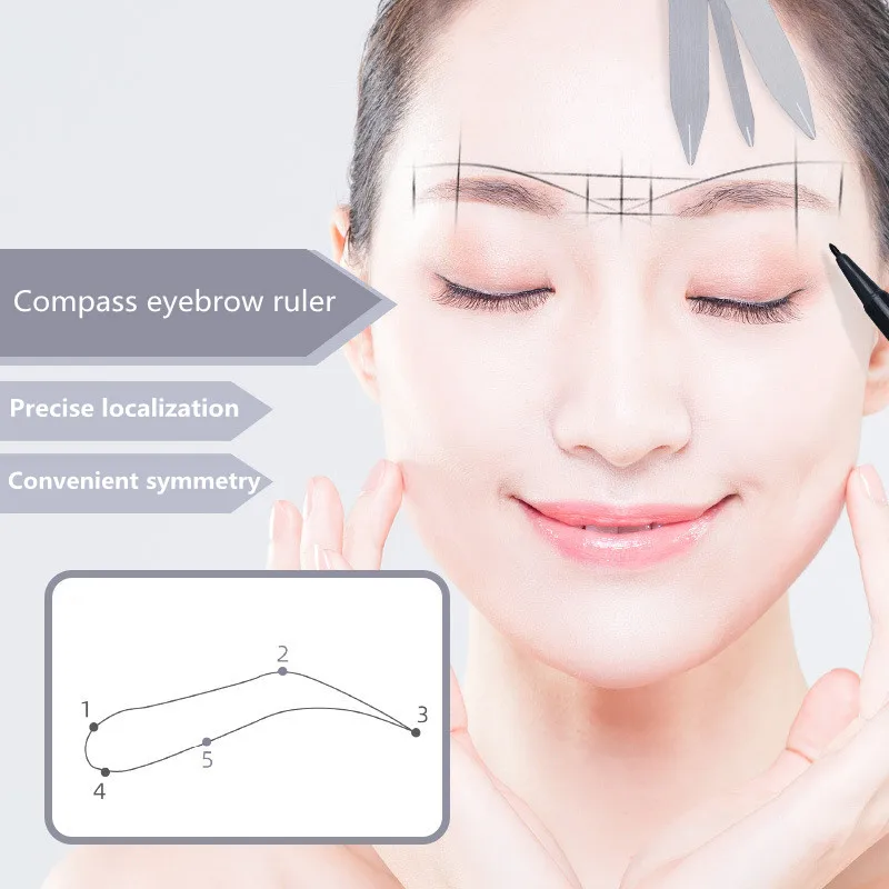 PMU Microblading Tattoo Eyelash Eye Brow Balance Measuring Stainless ...