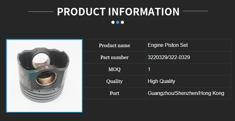 972H Loader diesel Engine Parts C13 Engine Parts Piston 322-0329 ...