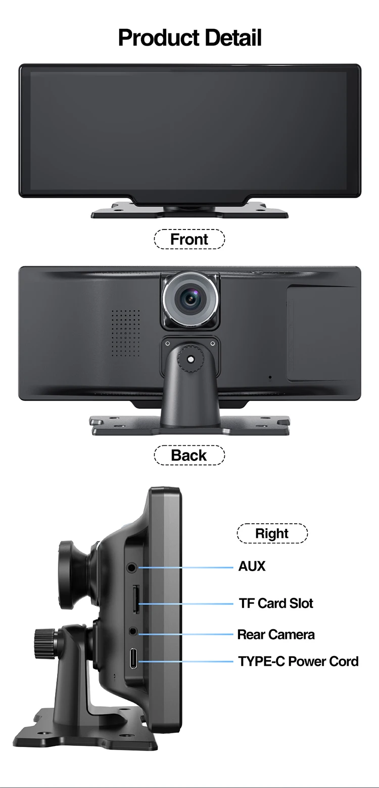 JMC UHD 4K WIFI Rear View Mirror Dash Cam with Night Vision