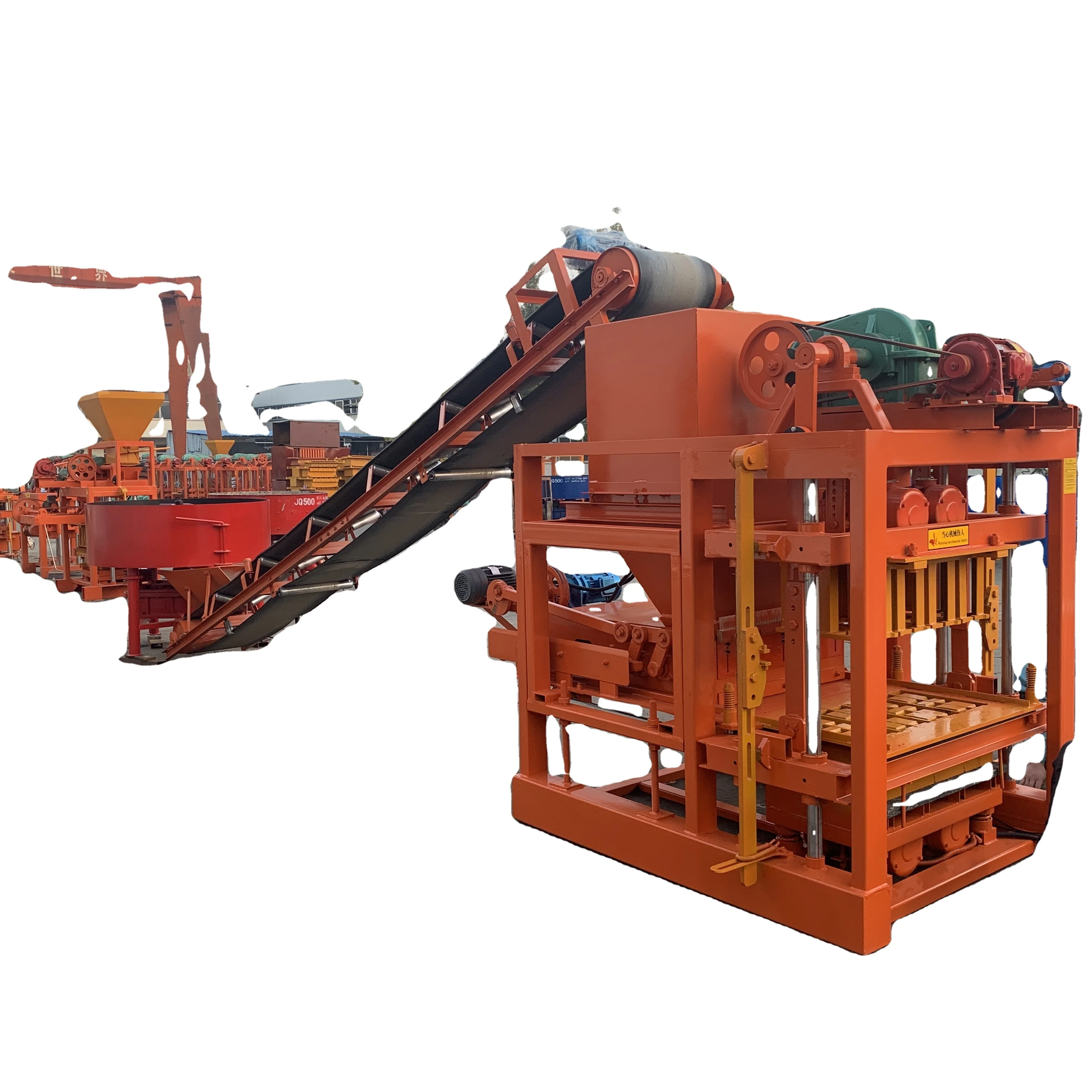 Qtj4-26c Cement Hollow Blocks Industry Brick Paver Making Machinery ...