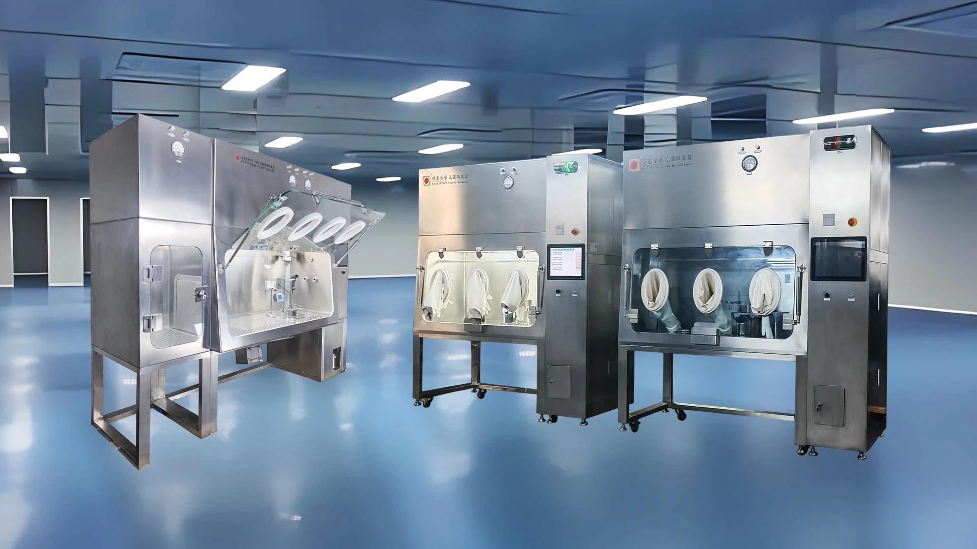 HJCLEAN Sterile Negative Pressure Isolator Laboratory Cell Culture ...