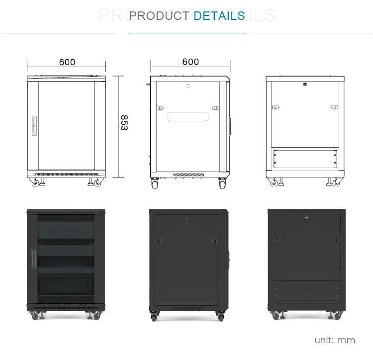 Long Duration Time Server Rack Wall Mount Cabinet Network 19 U For ...