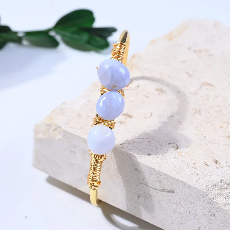 SC Jewelry Amethyst Stone Bangle - Trendy & Versatile