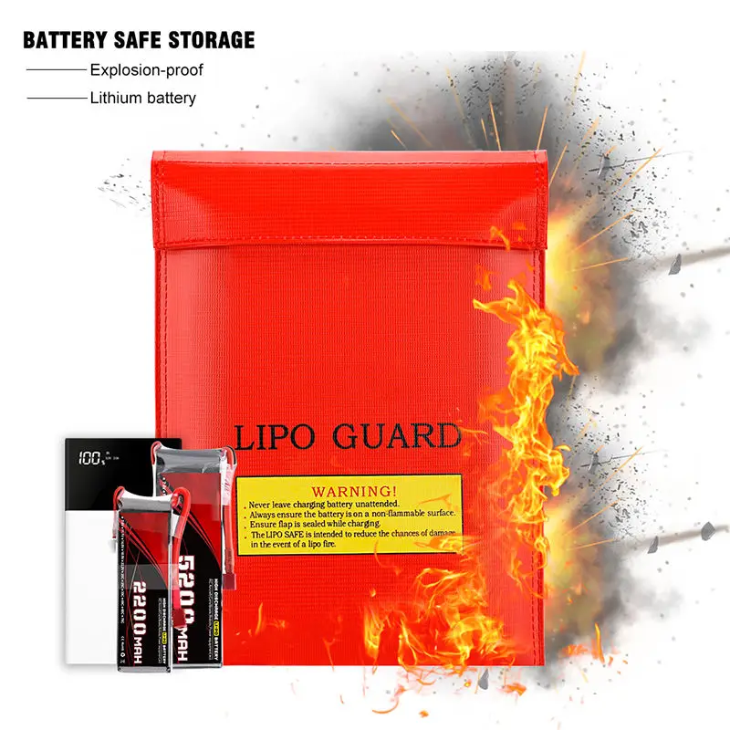 Lithium Battery Protection Bag Fireproof Explosion-proof Waterproof ...