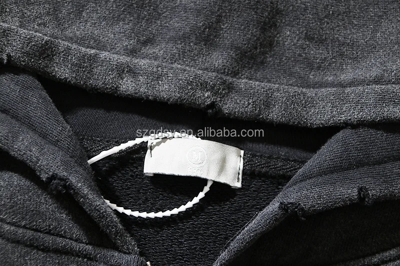 Supplier Custom Vintage Washed Blank Zip up Black Sweatshirt Men Full ...