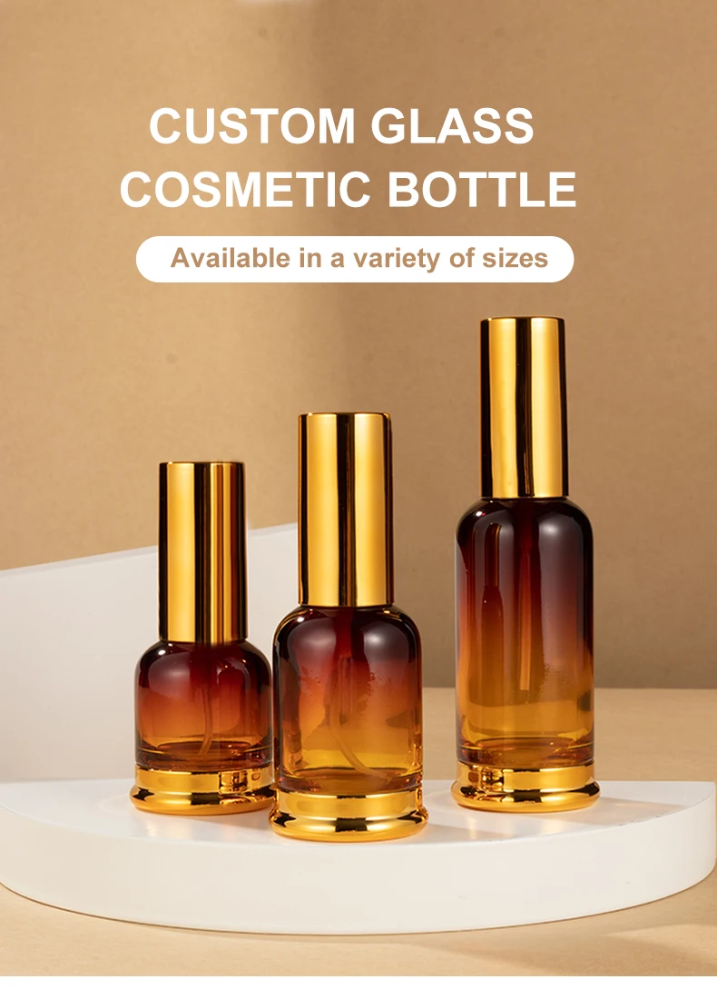 20ml 30ml Custom Printed Glass Dropper And Spray Bottle Spray Bottle 50ml Cosmetic Serum ...