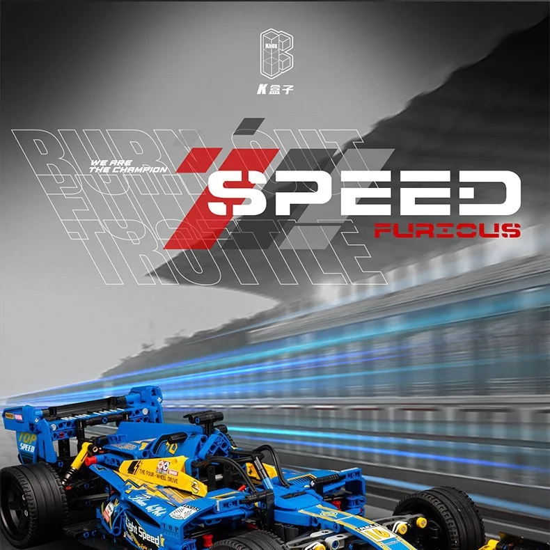 Technol Model Racing Car F1 Assembly Building Block Compatible Block ...