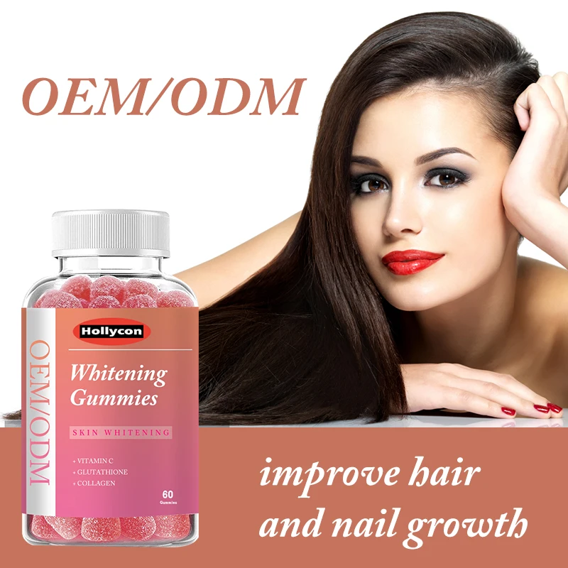 Oem High Quality Vitamin C Glutathione Collagen Gummies Skin Whitening ...