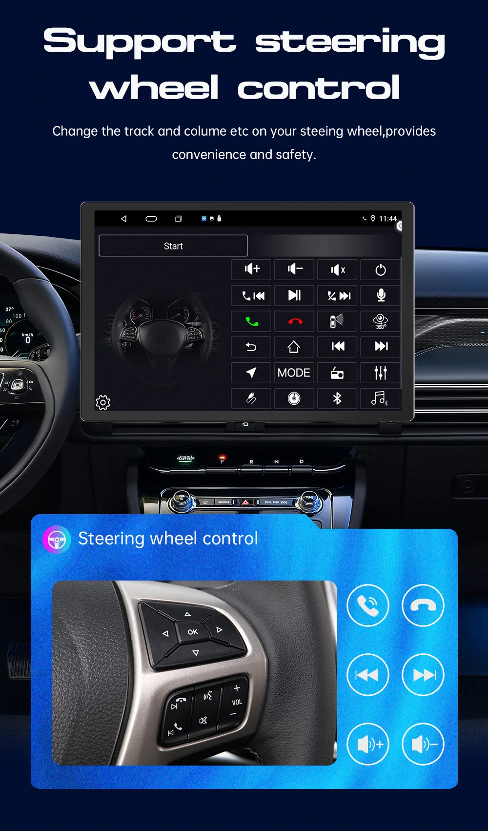 Universal Android Car Radio13 Inch 2 Din Car Stereo Multimedia System ...