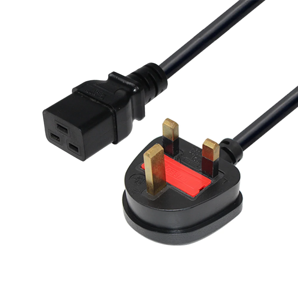 13A 250V British 3 Pin Plug Cable Stripped Wired End With Fuse for ...