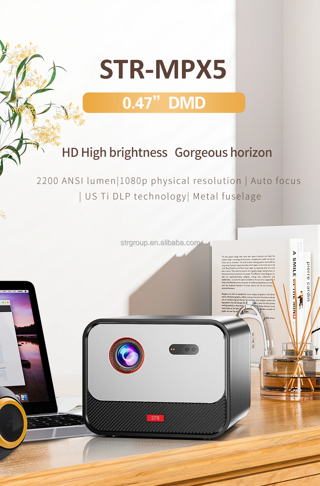 Dlp Overhead Smart Projector Portable Led 3d Movie Presentation ...