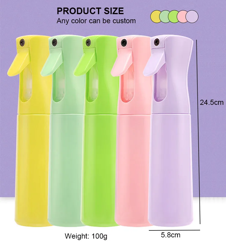 Ultra-fine Continuous Mist Spray Bottle - 300ml Refillable