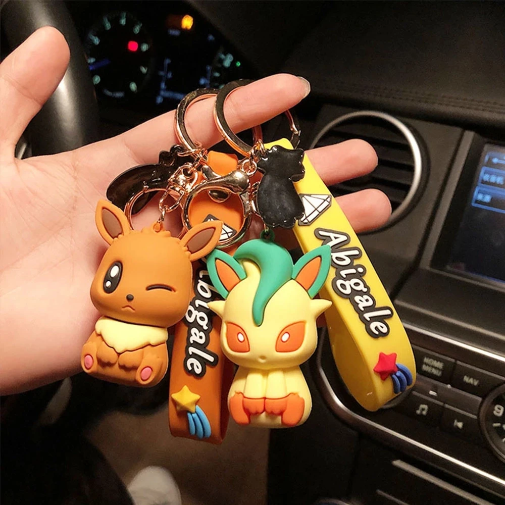Famous Keychain Cute Pikachu Action Figure Keyring Pvc Tomy Cartoon ...
