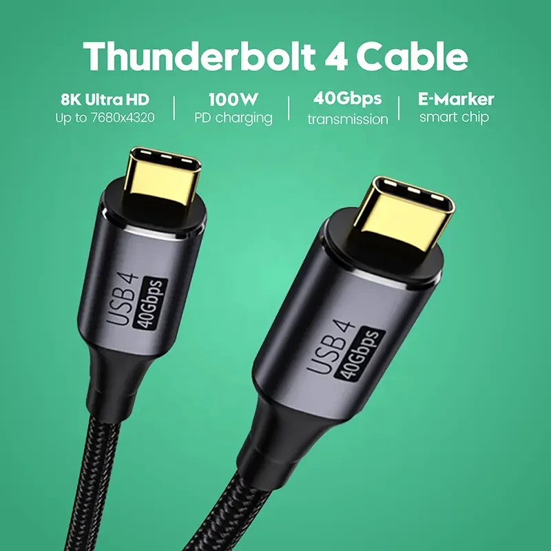 Mindpure Usb4 Cable 8k Video 40gbps Data Transfer 5a 240w Usb C Pd Fast ...