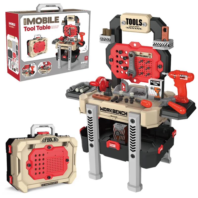 High Quality Kids Power Tools Workshop Plastic Tool Table Toys ...