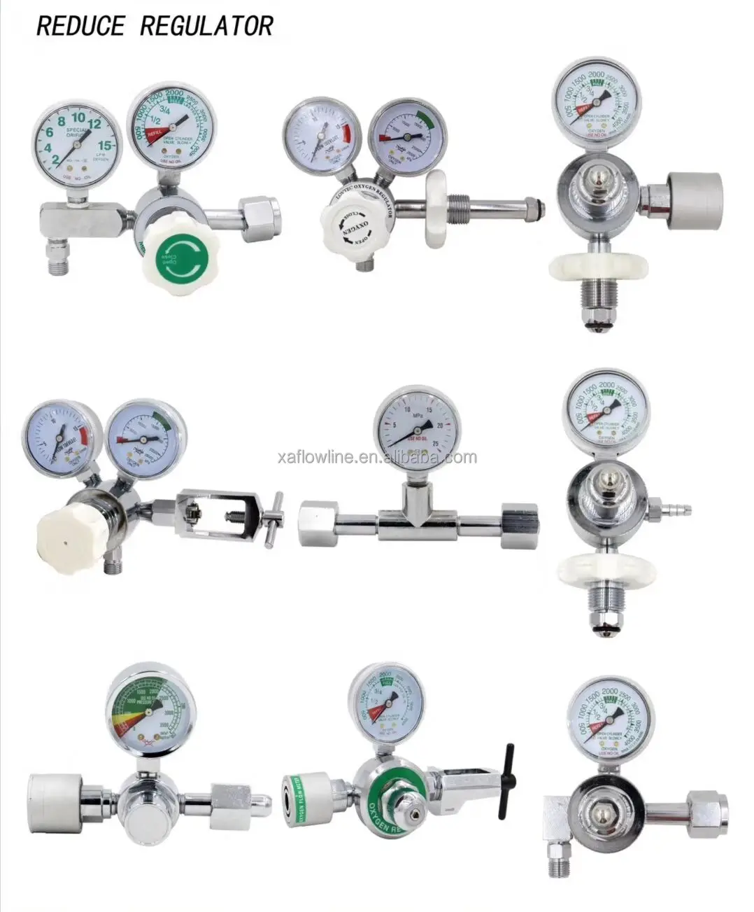 Flowline Oxygen Diverter Valve - 0-4L Regulator with 50psi Outlet