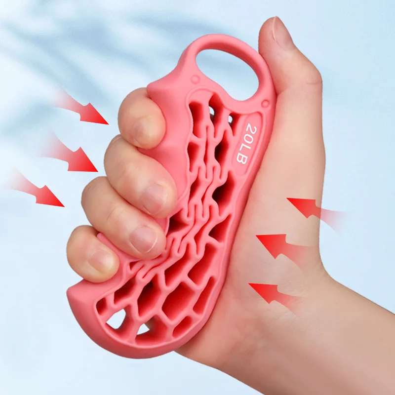 Honeycomb Design Silicone Hand Gripper - 20-60LB Resistance