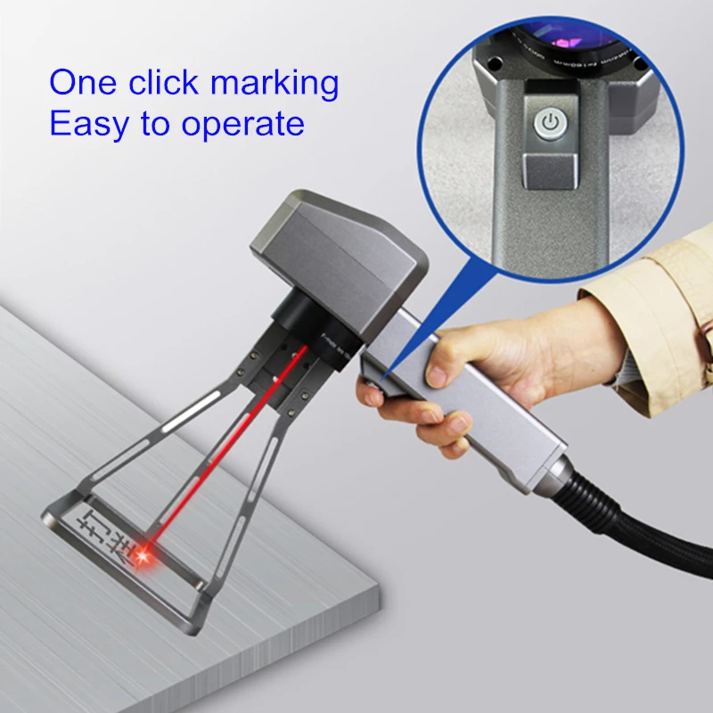 Wireless Handheld Lithium Battery Fiber Laser Marking Engraving Machine ...