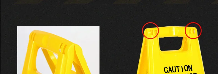 Custom Yellow Plastic Warning Caution Sign Board - Buy Plastic Warning ...