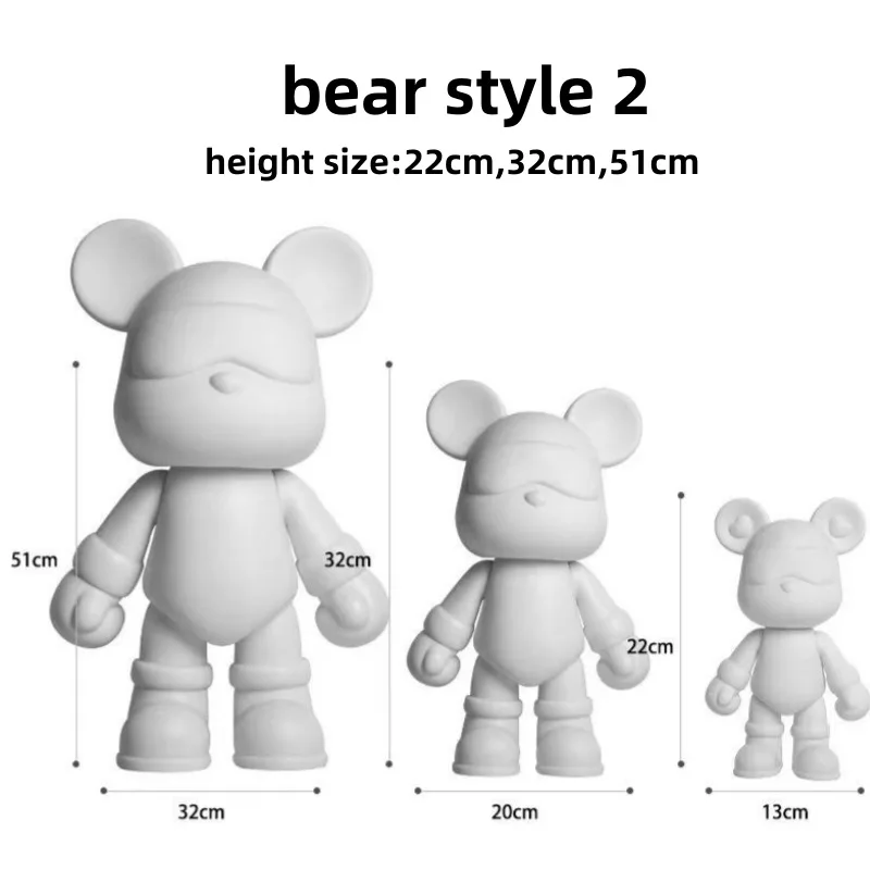 Custom Made Diy Blank Bearbrick 1000 1000% Blank Bearsbrick Bears 400 ...