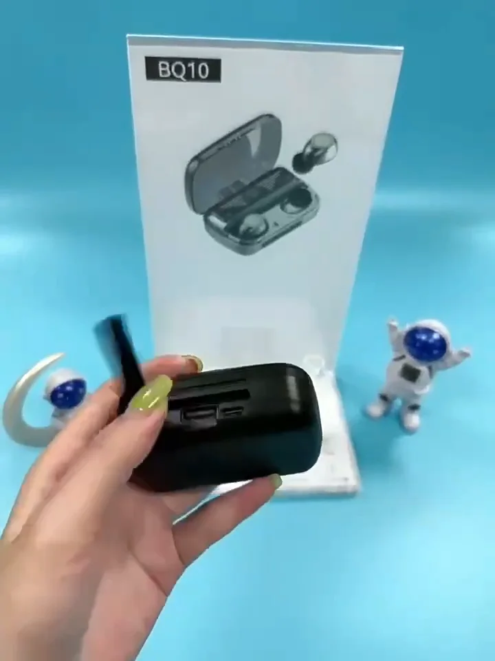 Bq10 Bt Tws In-ear Gaming Headset Smart Power Digital Display 5.3 Touch ...