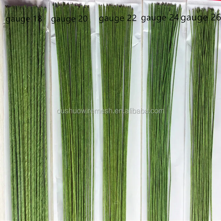 Decorative Garland Paper Wrapped Flower Stem Green Craft Wire for ...