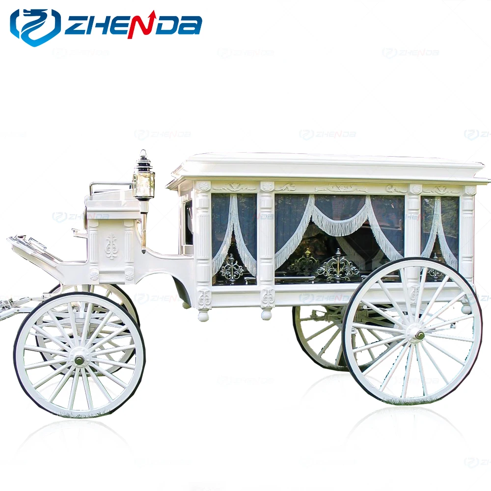 White Hearse - Elegant Funeral Carriage with Customization