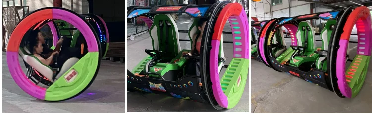 Hot Sales Carnival Amusement Park Rides Happy Double Players 360 Degree ...