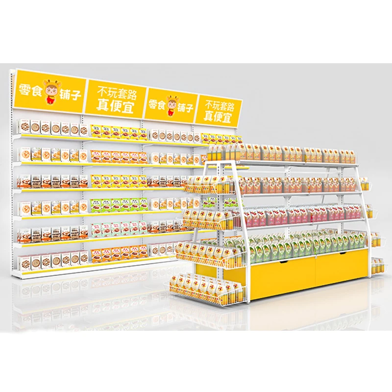 Snack Rack Supermarket Candy Store Display Shelves Acrylic Candy ...