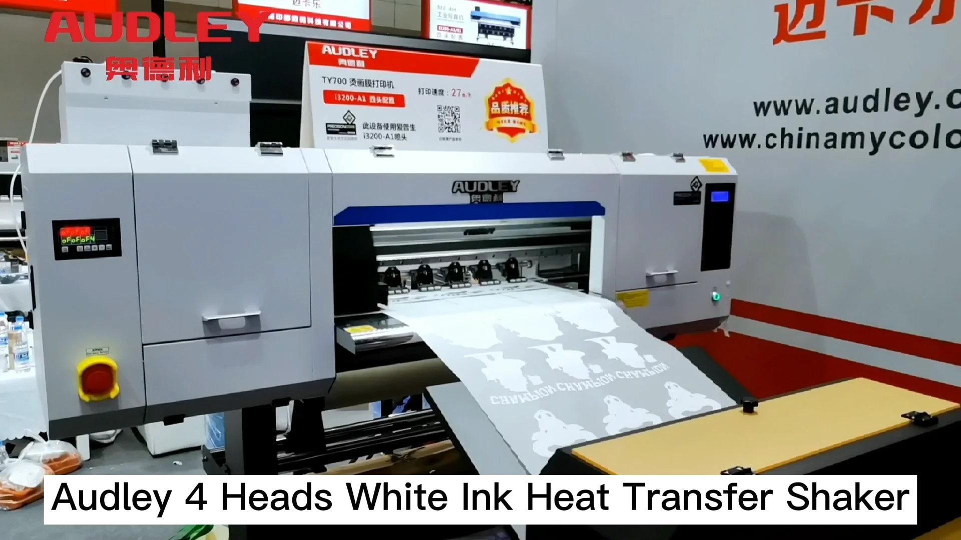 Audley New Model High Quality And Speed 4 Head Dtg Dtf Printer 60cm