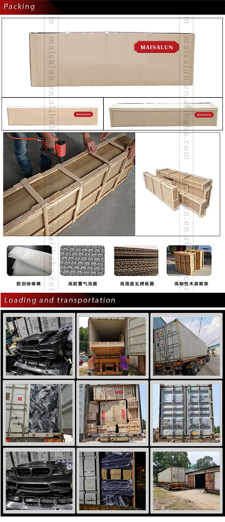 M6 Pp Plastic Body Kit Include Car Bumper For Bmw 6 Series F06 F12 2010 ...