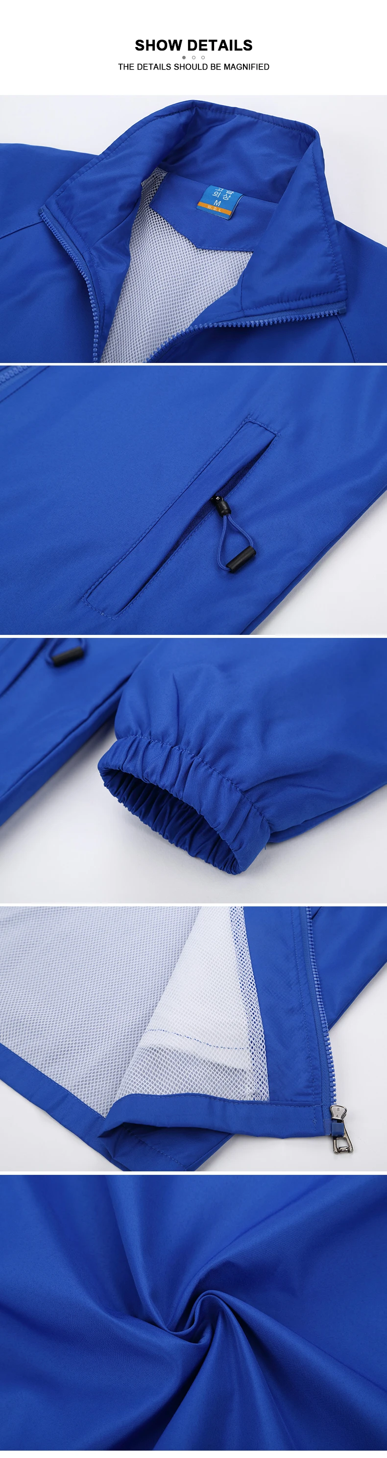 New Design Windbreaker Jacket Reflective Pullover Windbreaker Two Tone ...