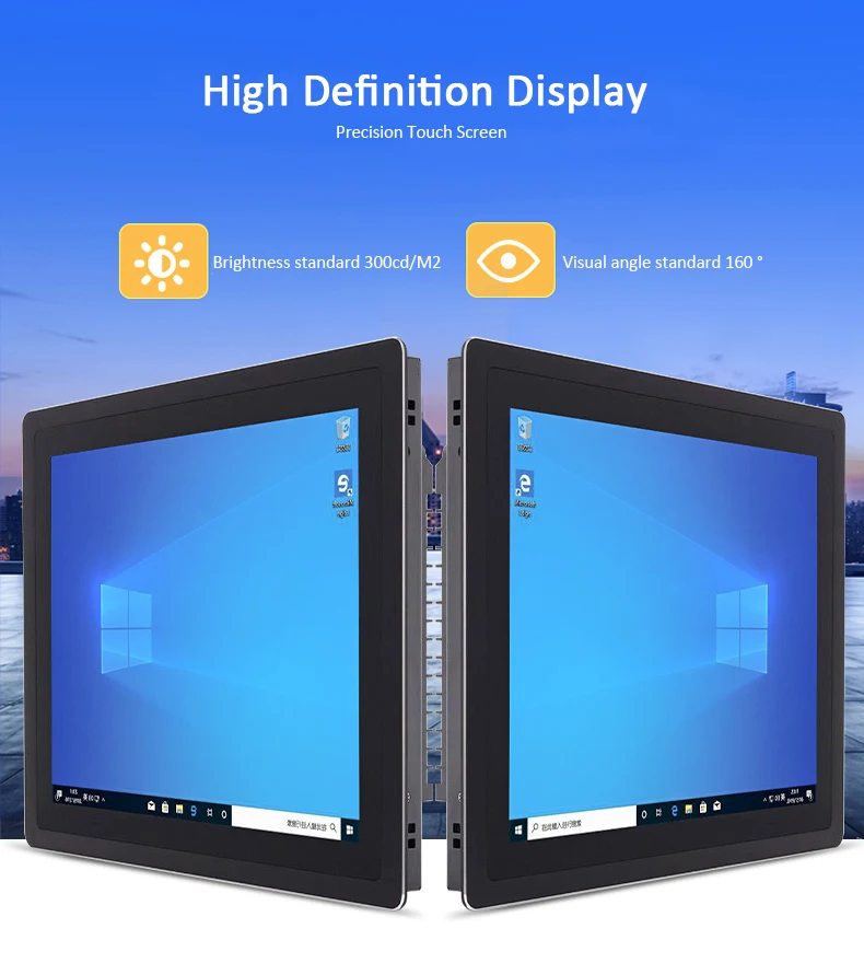 Wall Mount Embedded Usb Infrared Capacitive Touch Monitor 22 Inch Tft ...