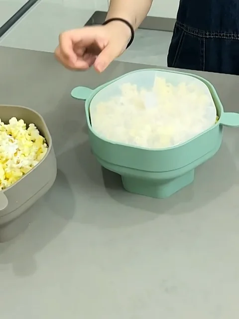 Collapsible Microwavable Bowl Popper Popcorn Bowls Bpa Free Silicone ...
