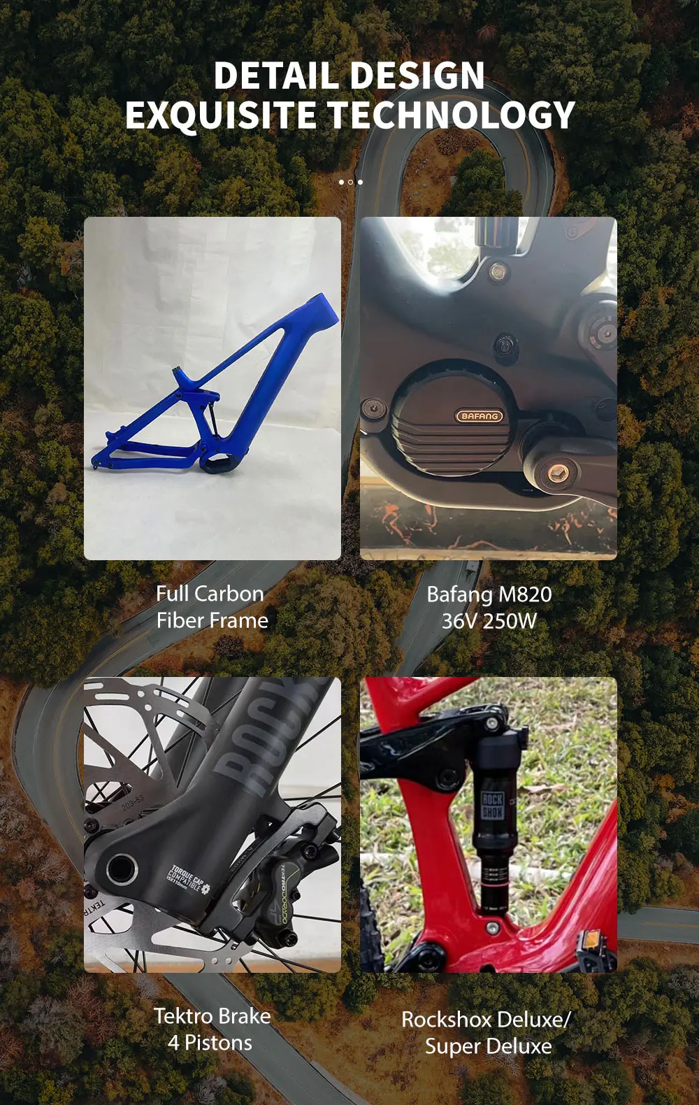 2023 New Cef50 Frame Bafang M820 Ebike Carbon Fiber Electric Mountain ...